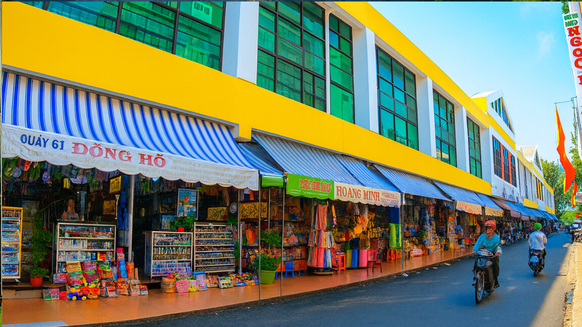 Everyday street life in Ben Tre City