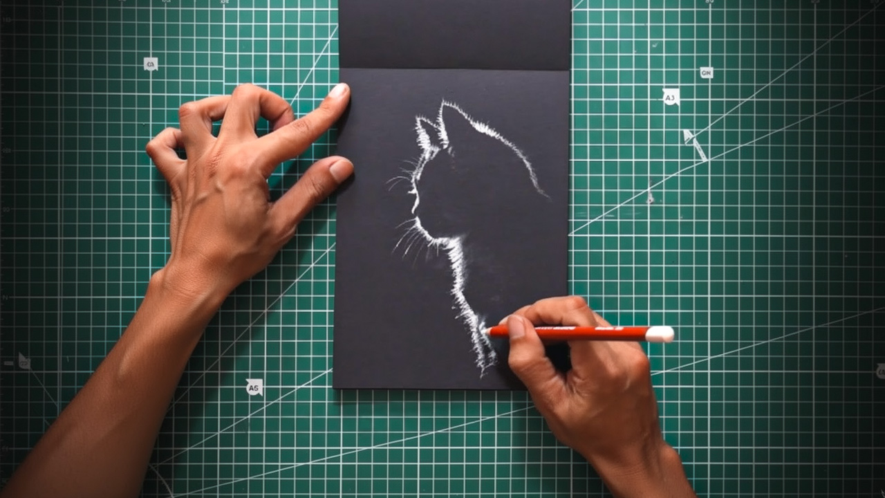Viral white pencil on black paper sketch ideas for stunning results