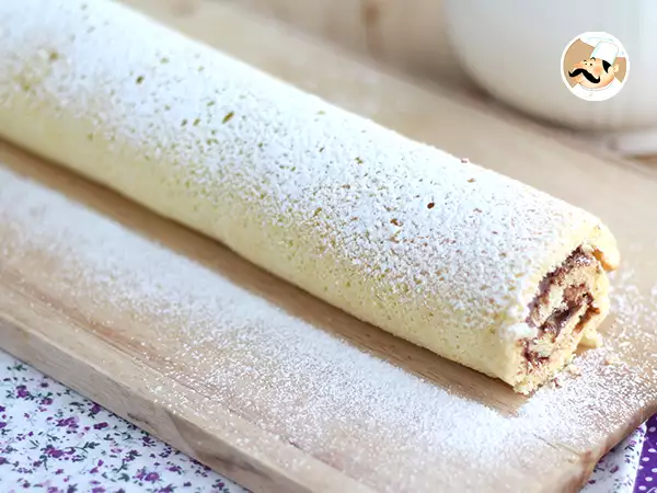 Nutella roll cake
