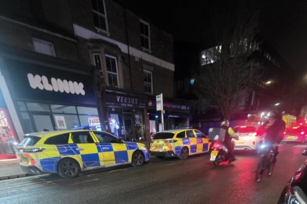 Man arrested after 'attacking police officer' on city road