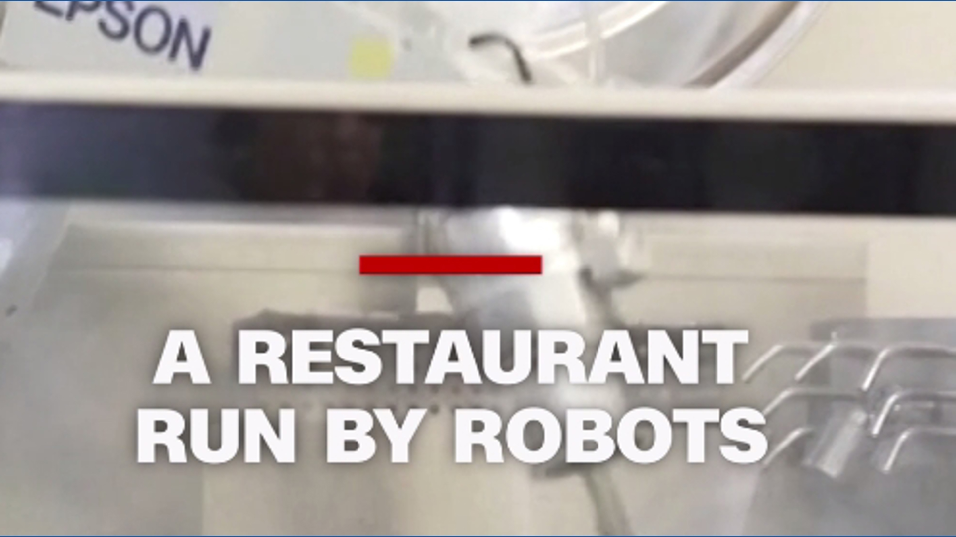 Robots run a Chinese restaurant