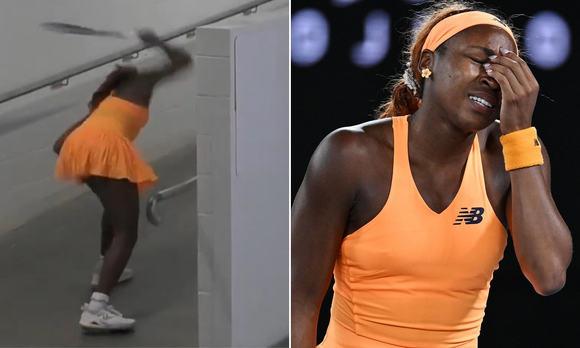Coco Gauff rages at Australian Open organizers for showing her behind ...