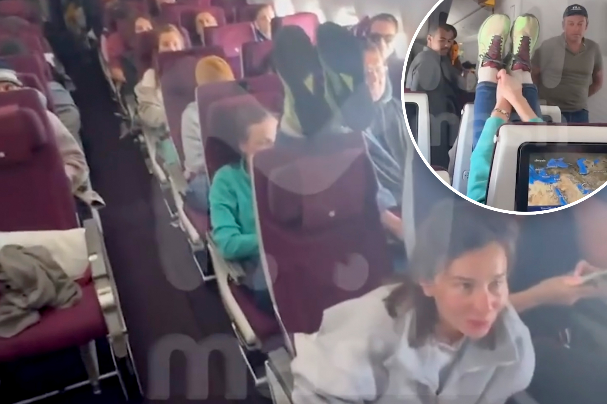 Plane passenger stages temper tantrum by using neighbor’s seat as ...