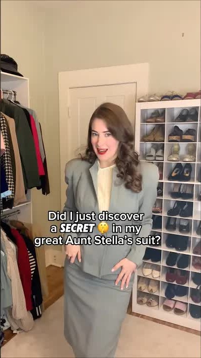 Vintage suit secret! Discovering weights in a 1940s suit