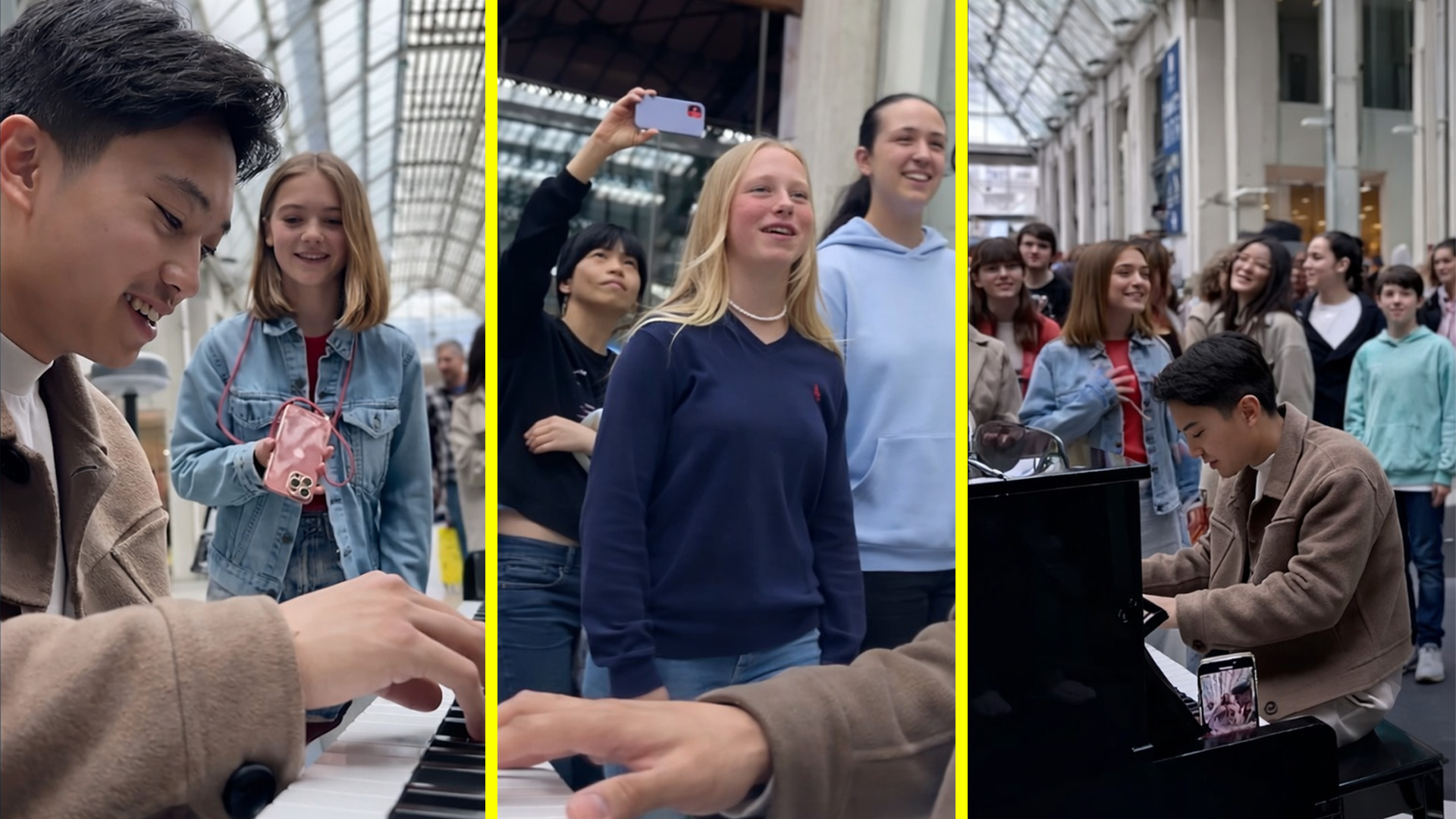 A choir joins me during Love Story by Taylor Swift