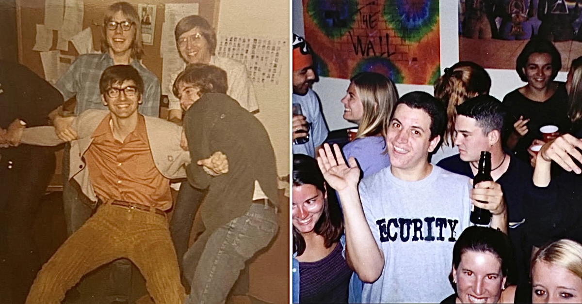 Retro college parties before phones ruined everything