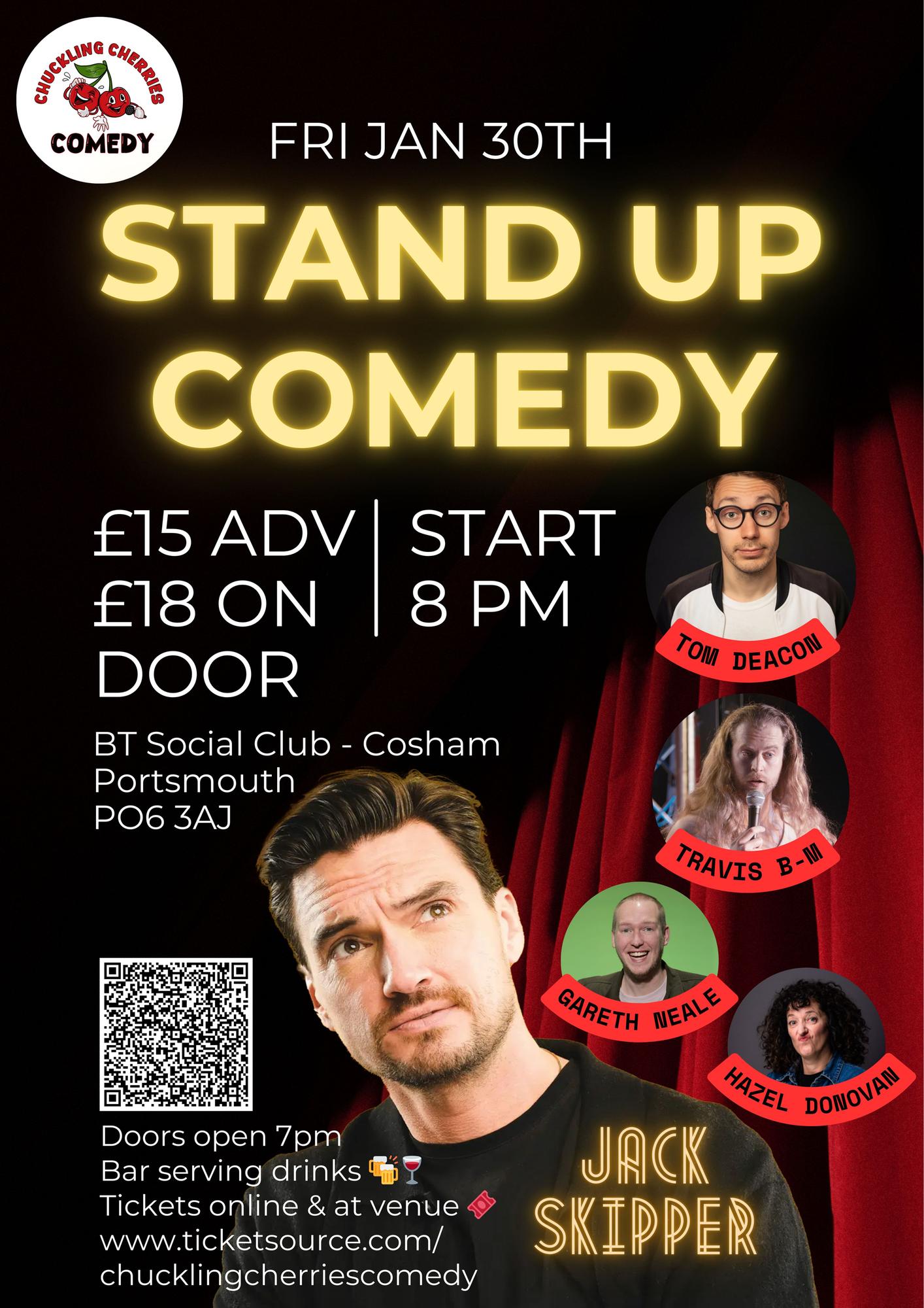 Chuckling Cherries comedy brings social media sensation Jack Skipper to ...