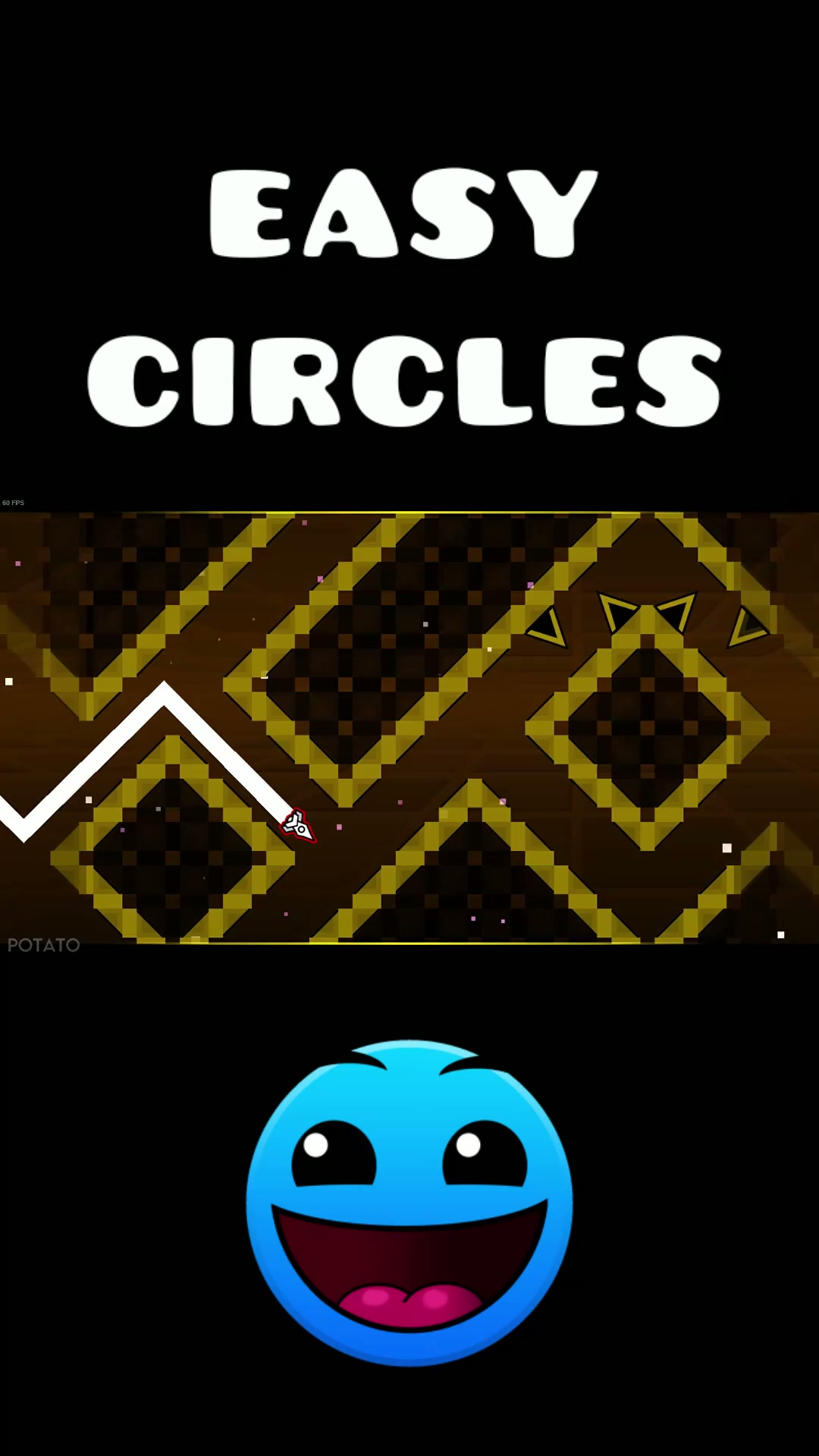 Nine circles for noobs Geometry Dash #shorts #deluxe12