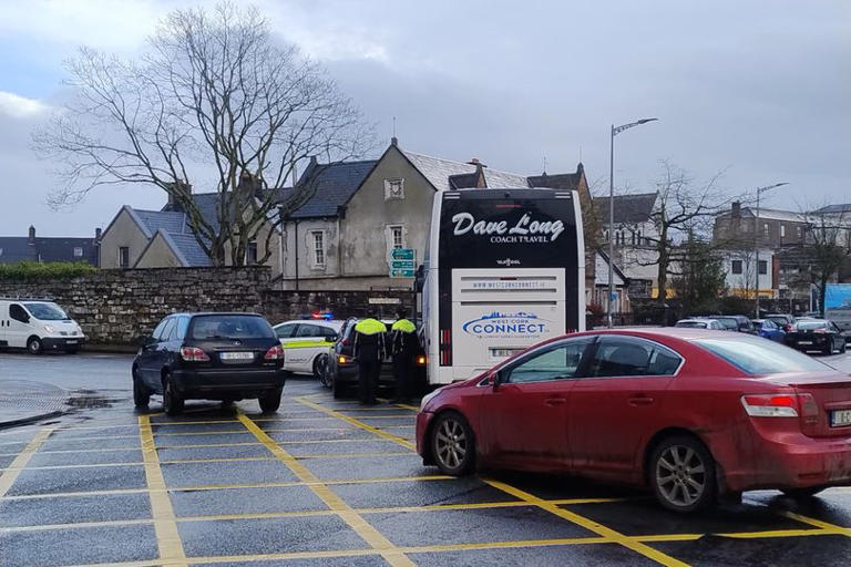 Watch: Traffic delays after collision between car and bus at busy Cork ...