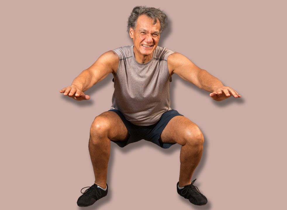 If you can do this many squats after 50, your leg strength is elite