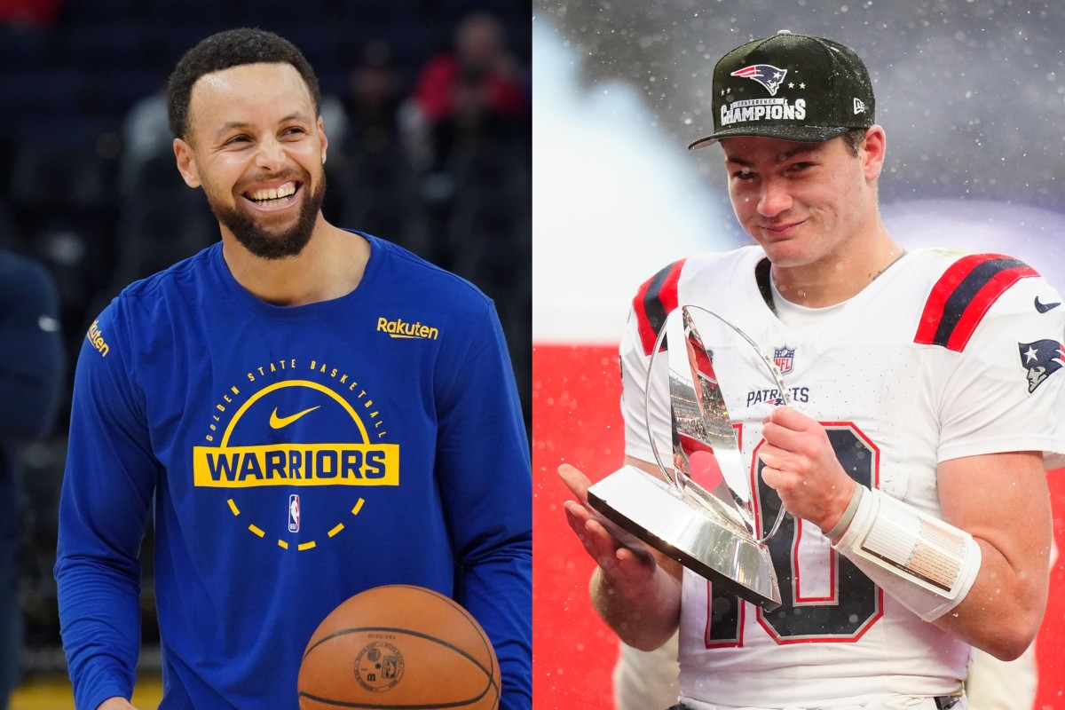 15-year-old photo of Steph Curry with young Drake Maye surfaces