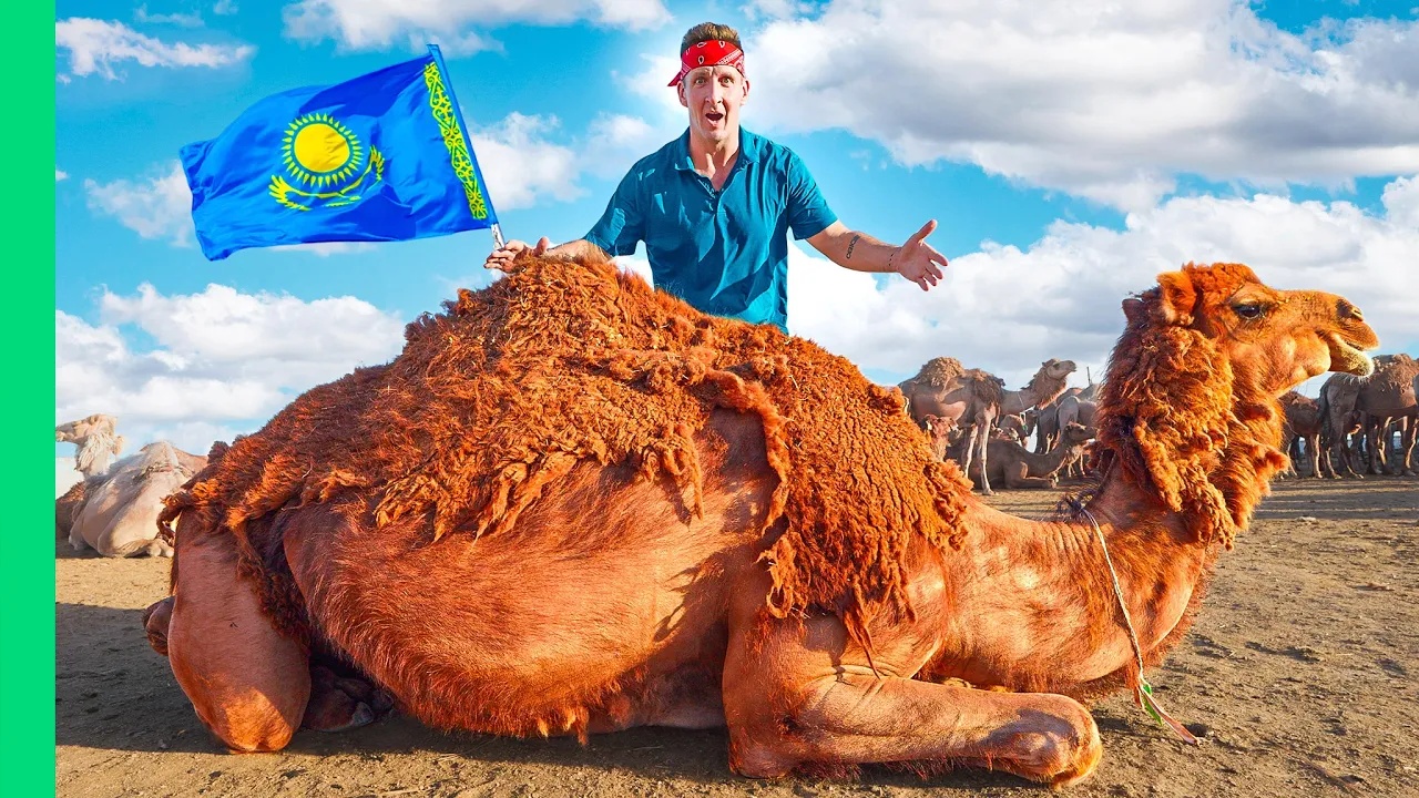 How camel meat is prepared and used in Kazakhstan