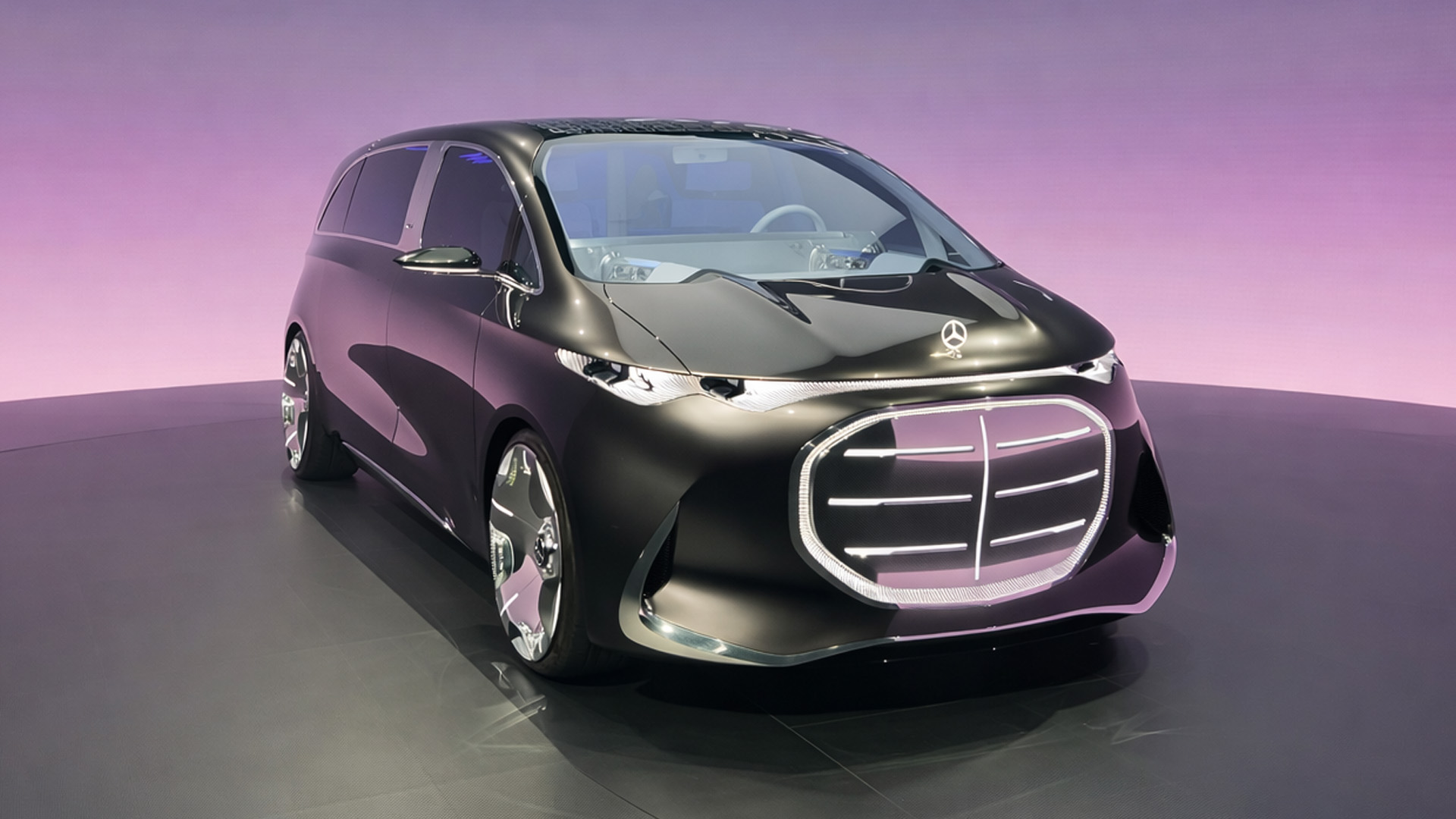 Inside and outside the new Mercedes Vision V world premiere