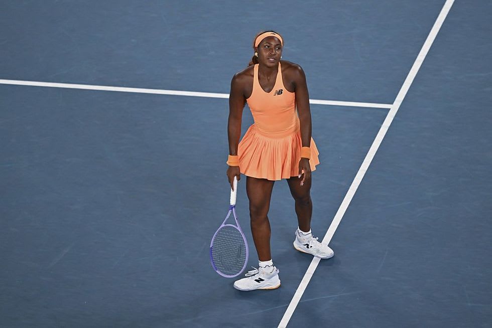 Coco Gauff erupts with rage as tennis star caught smashing racket off ...