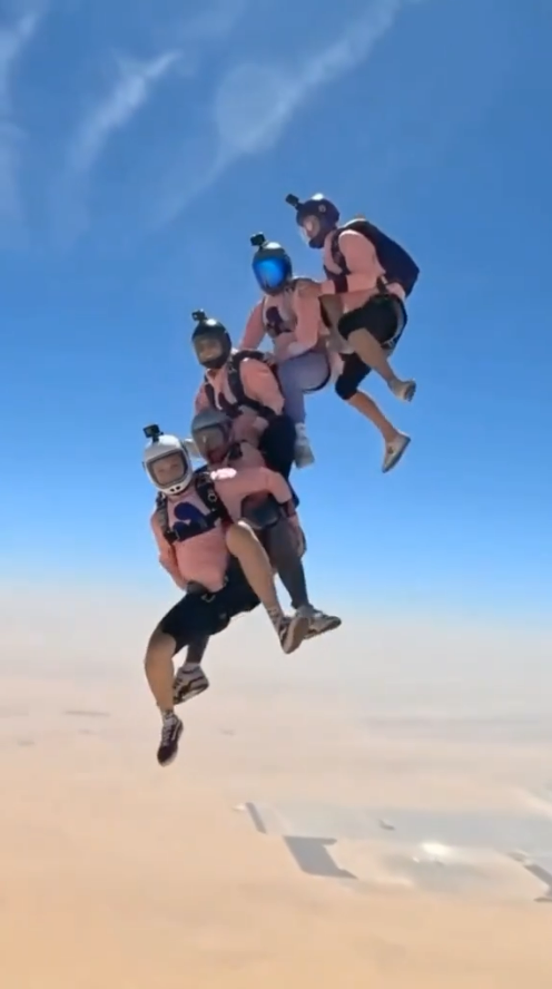 200-meter skydiving jump over open water