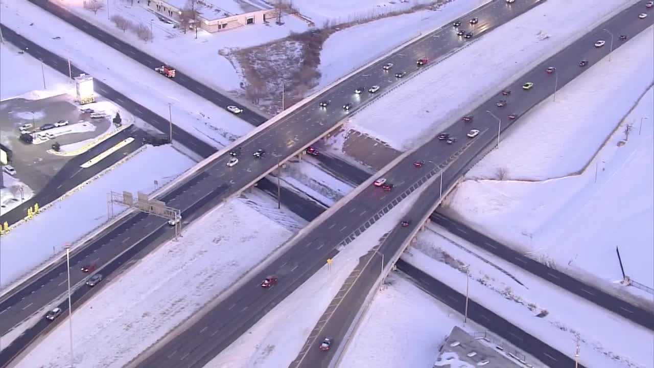 Sky 5 tracks OKC road conditions as crews continue to clear snow