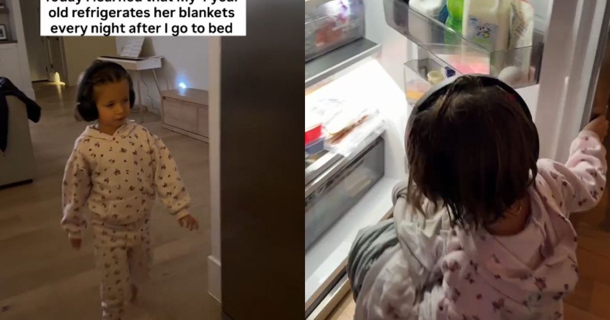 Video: Parents discover baby girl has been doing this with blankets