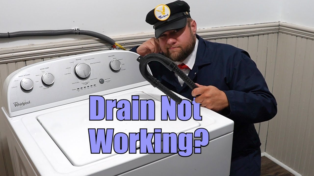 Whirlpool washer won't drain - how to drain the washer, diagnose and fix