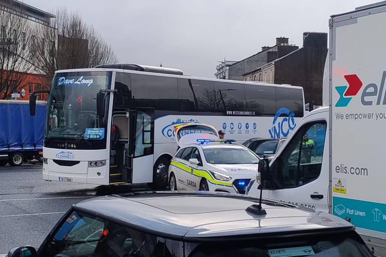 Watch: Traffic delays after collision between car and bus at busy Cork ...