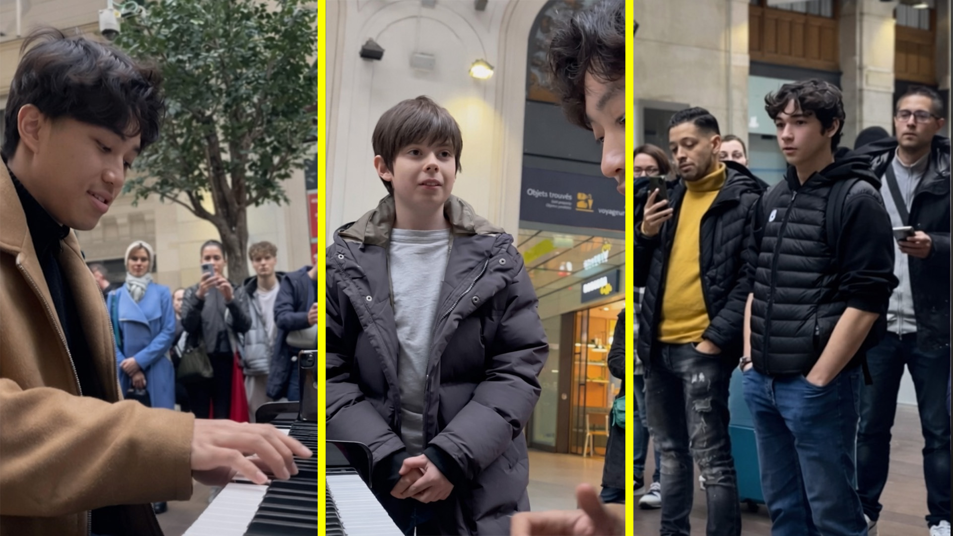 12-year-old boy sings Another Love in public