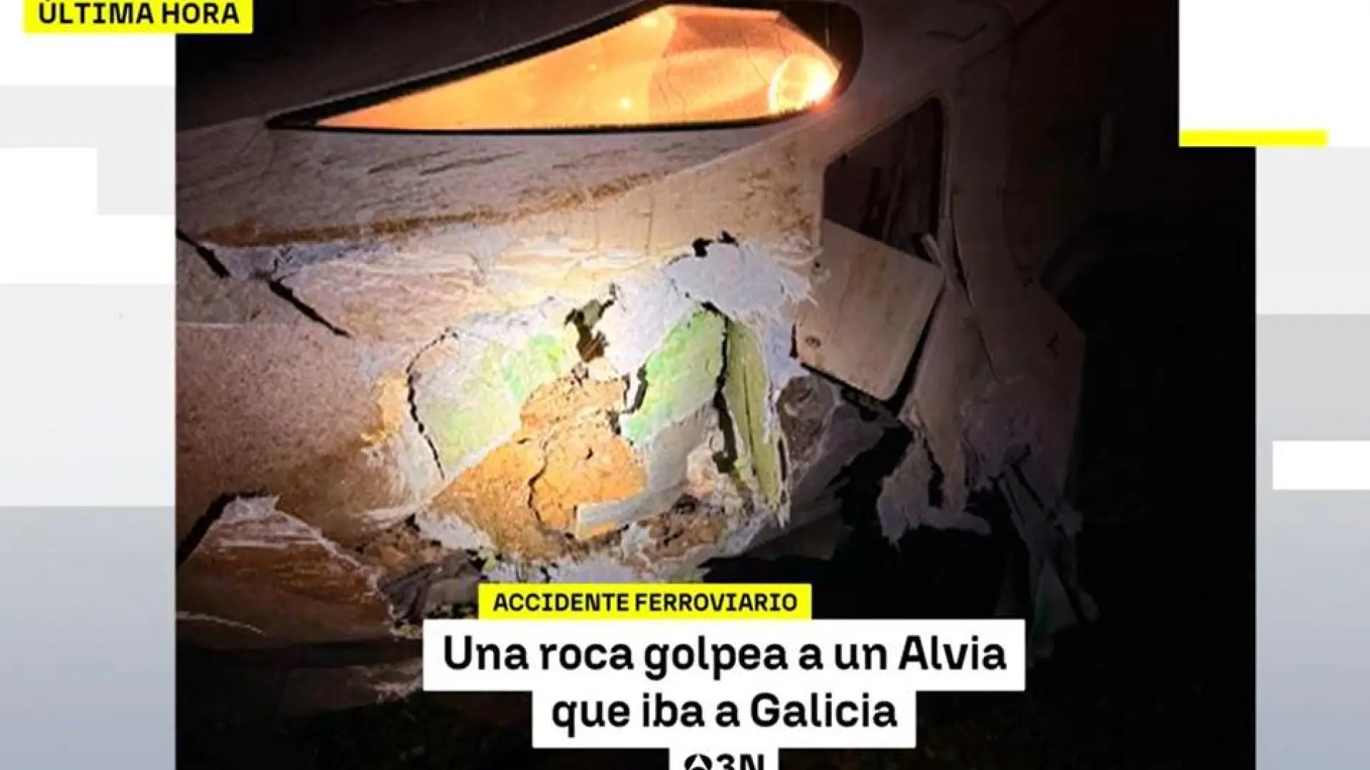Un Alvia que cubría la ruta entre Barcelona y Coruña impacta contra una ...