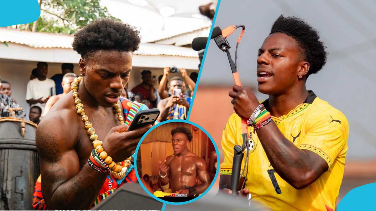 IShowSpeed eats raw shea butter in Ghana, American streamer's sparks ...