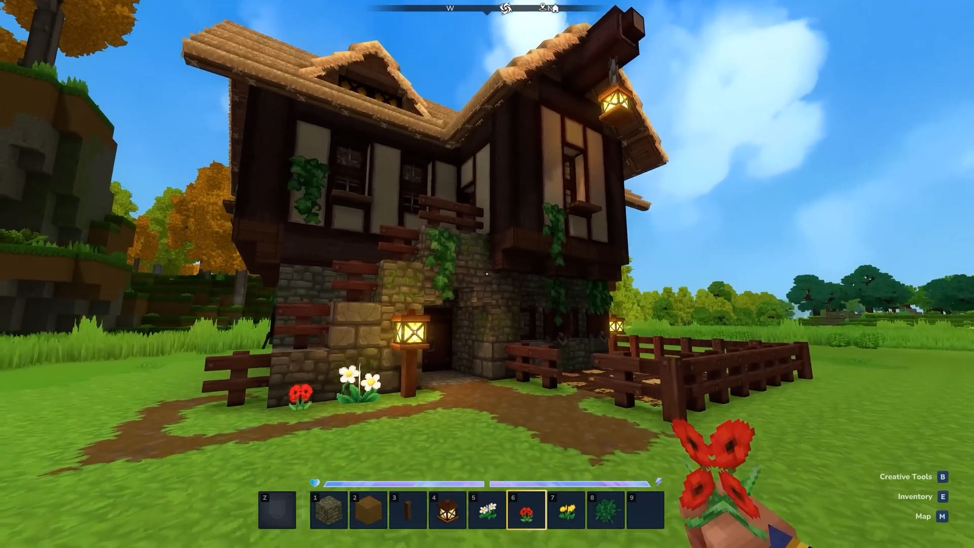 Hytale starter house with medieval details