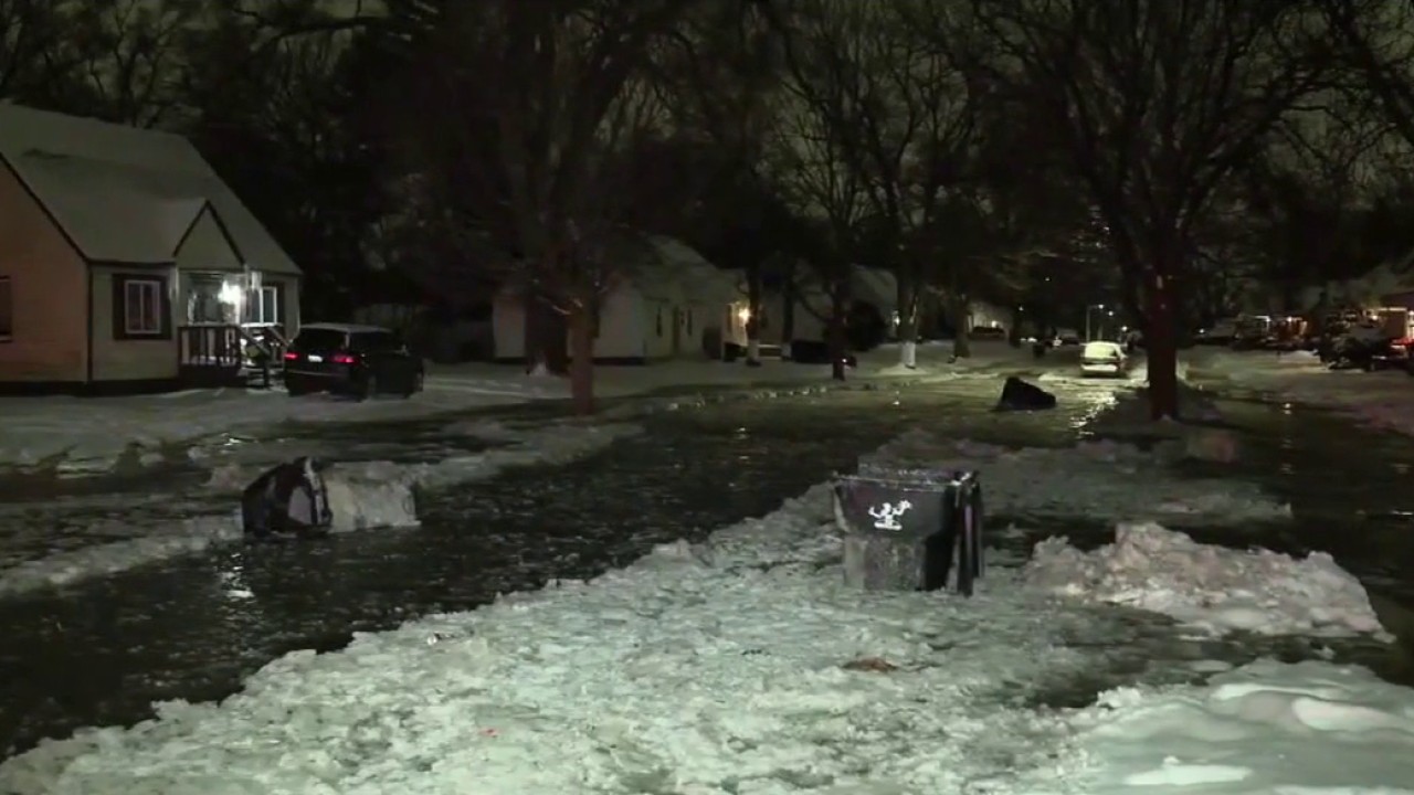 Multiple Detroit streets become sheets of ice after water main breaks