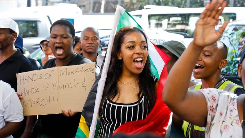 March and march leader disputes public violence charges, lays counter ...