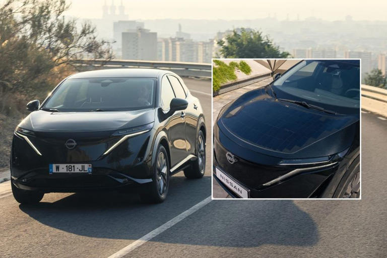 Nissan unveils revolutionary solar-powered electric car that adds ...