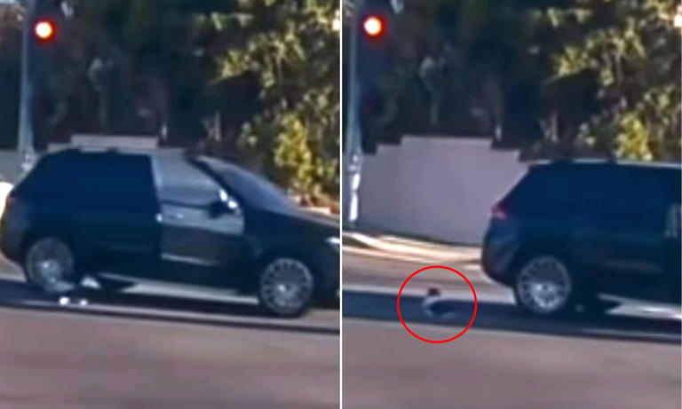 Heart stopping video shows toddler fly out of mother's Mercedes SUV at ...