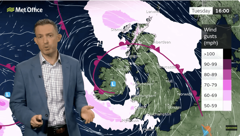 Britain to be battered by week of storm hell with 200mph jet stream ...