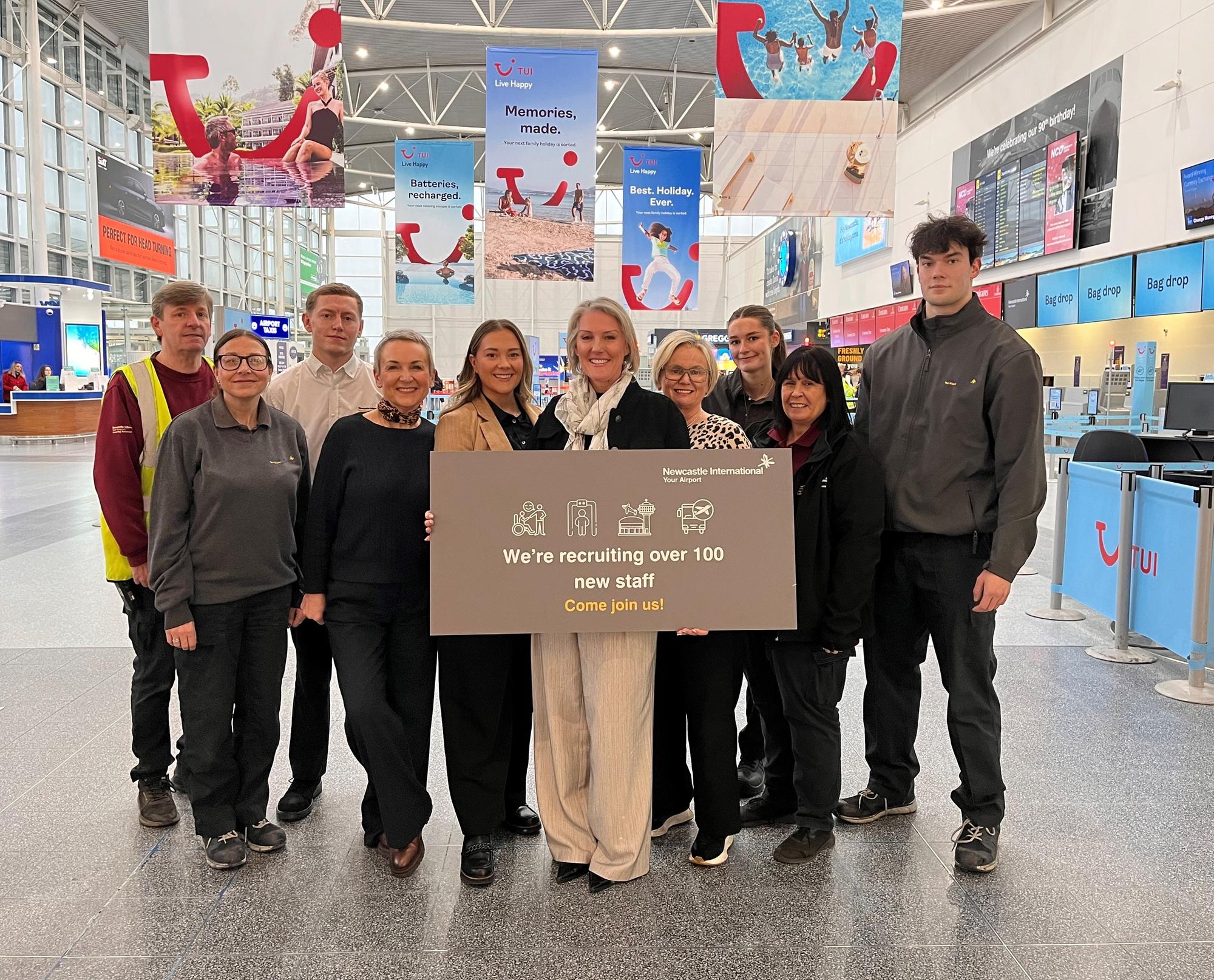 Newcastle Airport to recruit over 100 staff ahead of busiest year yet