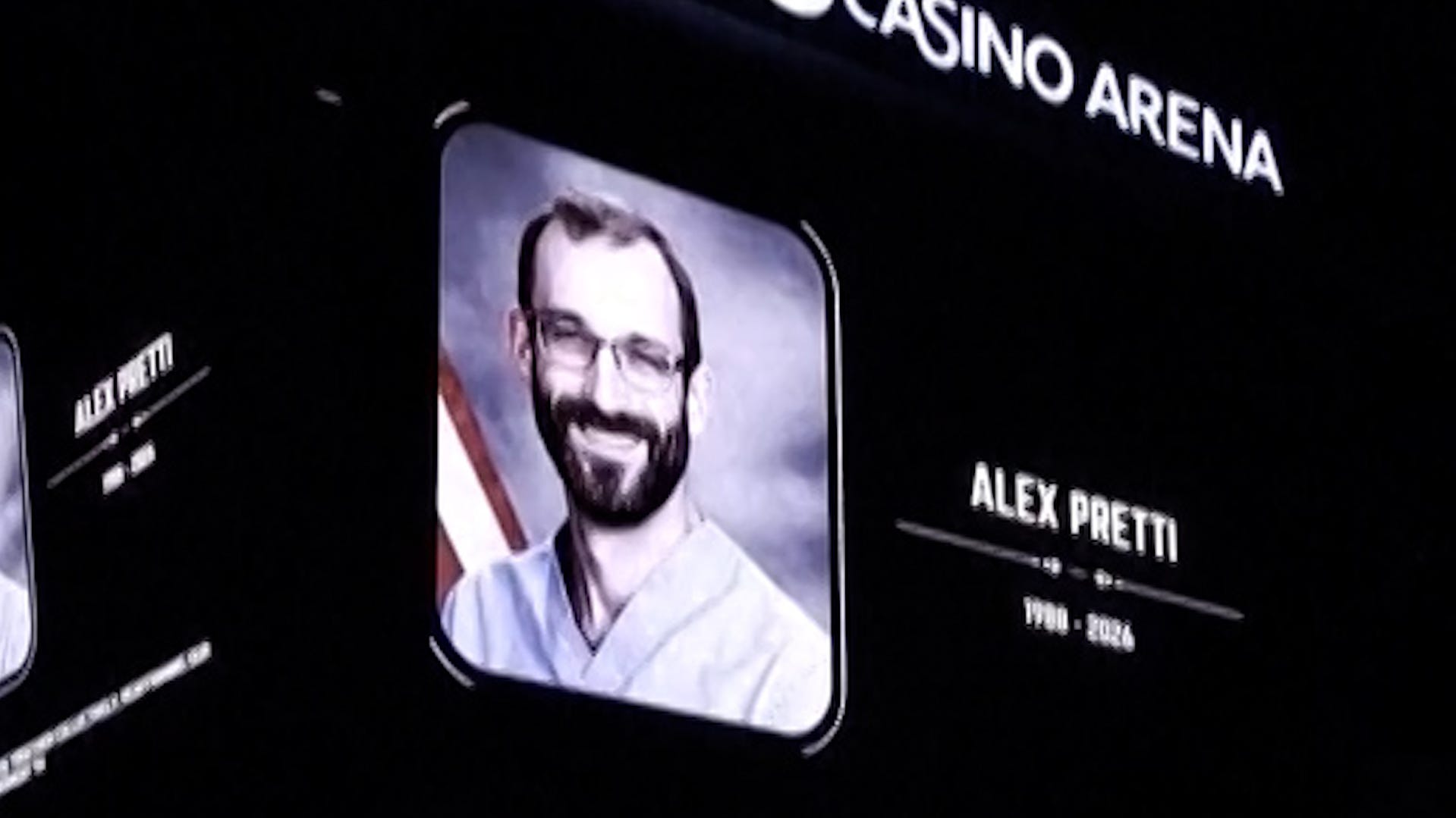 Hockey fans shout 'Go home ICE' during Minnesota tribute for Alex Pretti