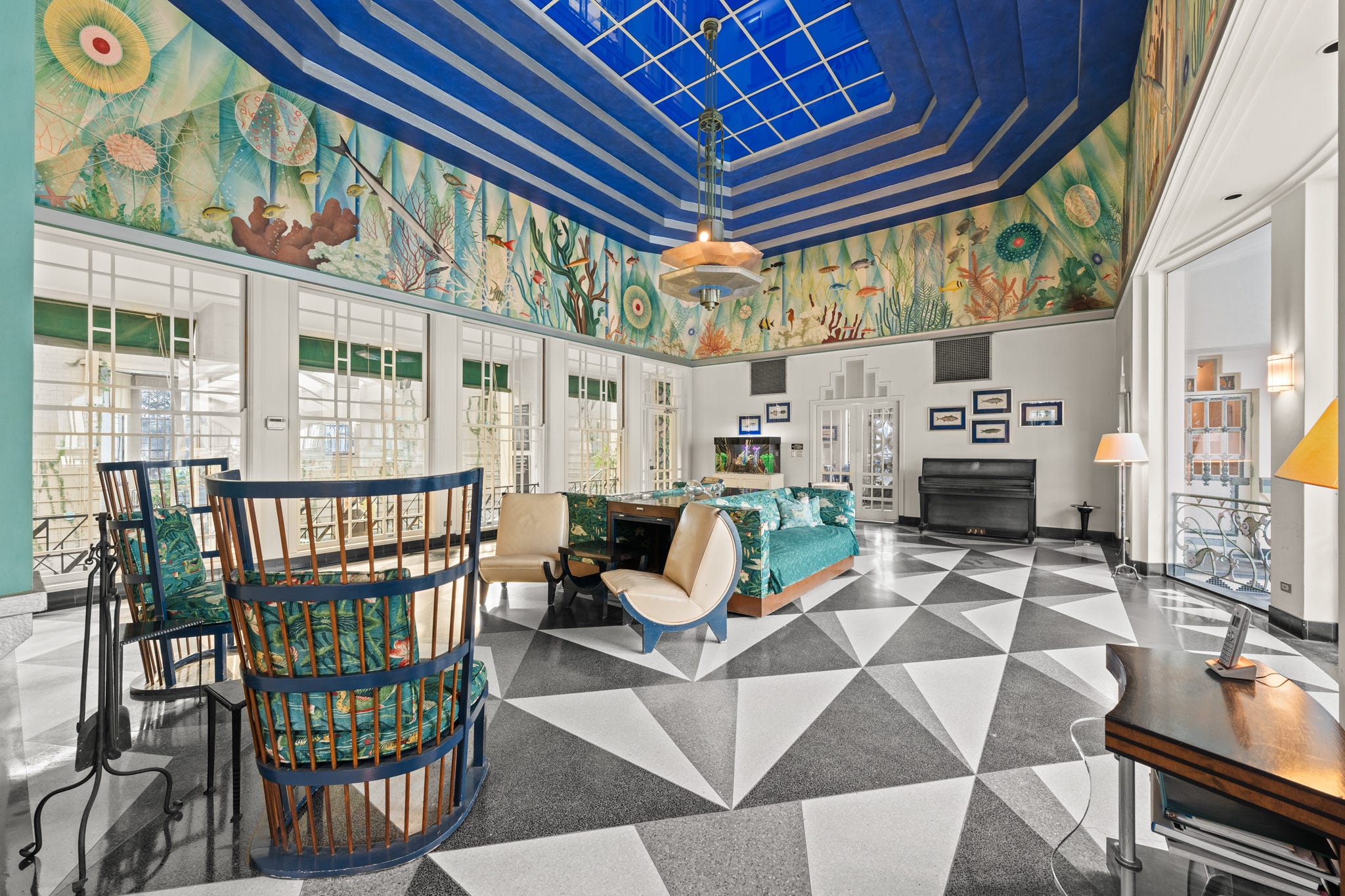 Art deco property in Ohio for sale for $2.4 million. Look inside