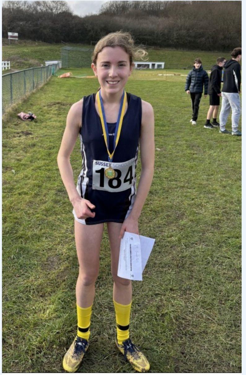 Lewes AC juniors impress at Sussex Schools Cross Country Championships