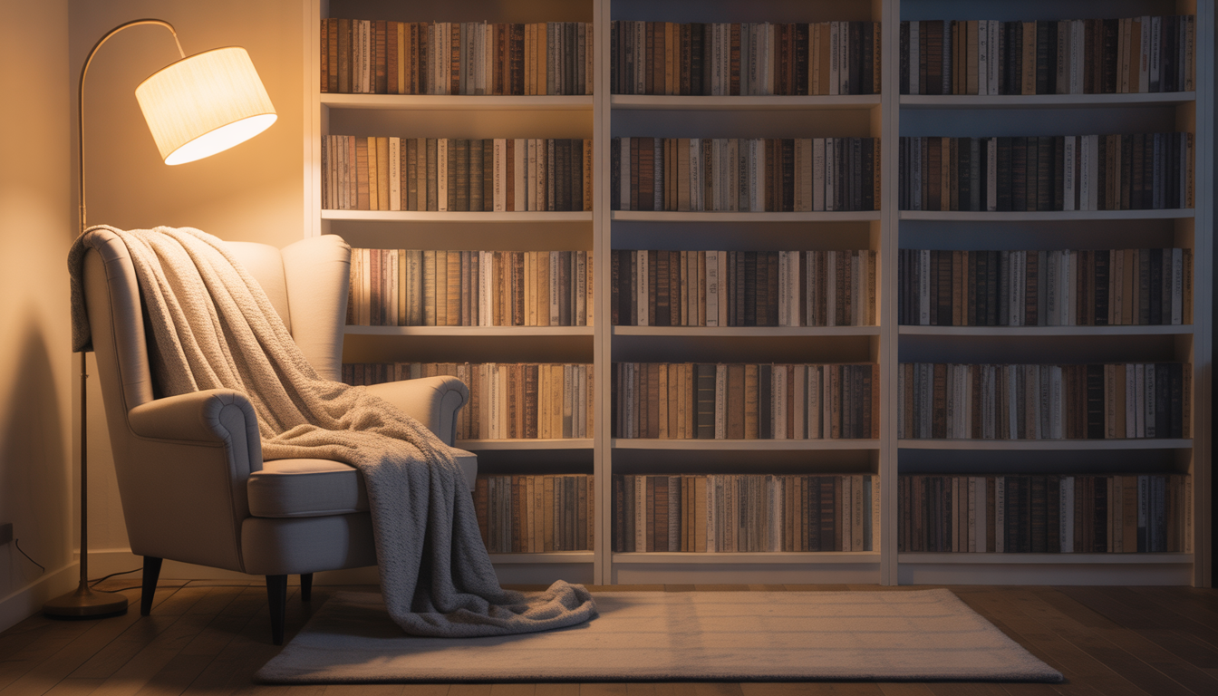 7 objets essentiels pour un coin lecture zen et confortable