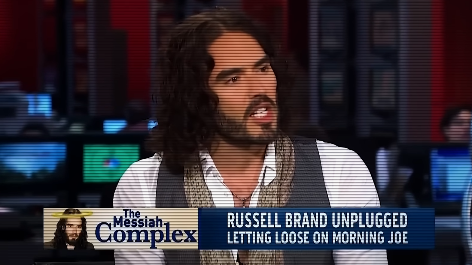 Stop saying 'he' - I'm right here - Russell Brand puts the host in check