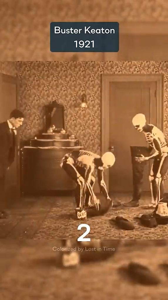 Buster Keaton left speechless (1921)