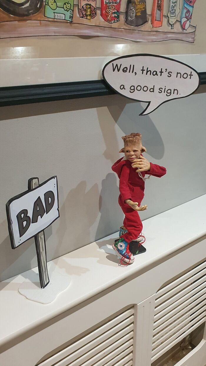 32 photos of a handcrafted character designed for inclusive play