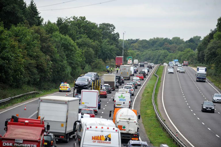The Surrey A3 and M25 road closures for drivers to avoid this week