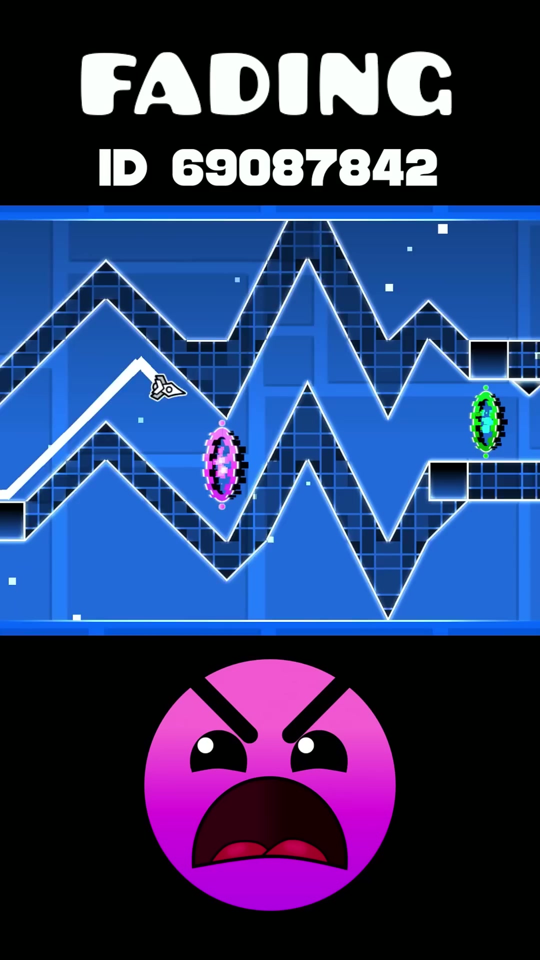 Fading in Geometry Dash #geometrydash #gd #fnf #shorts