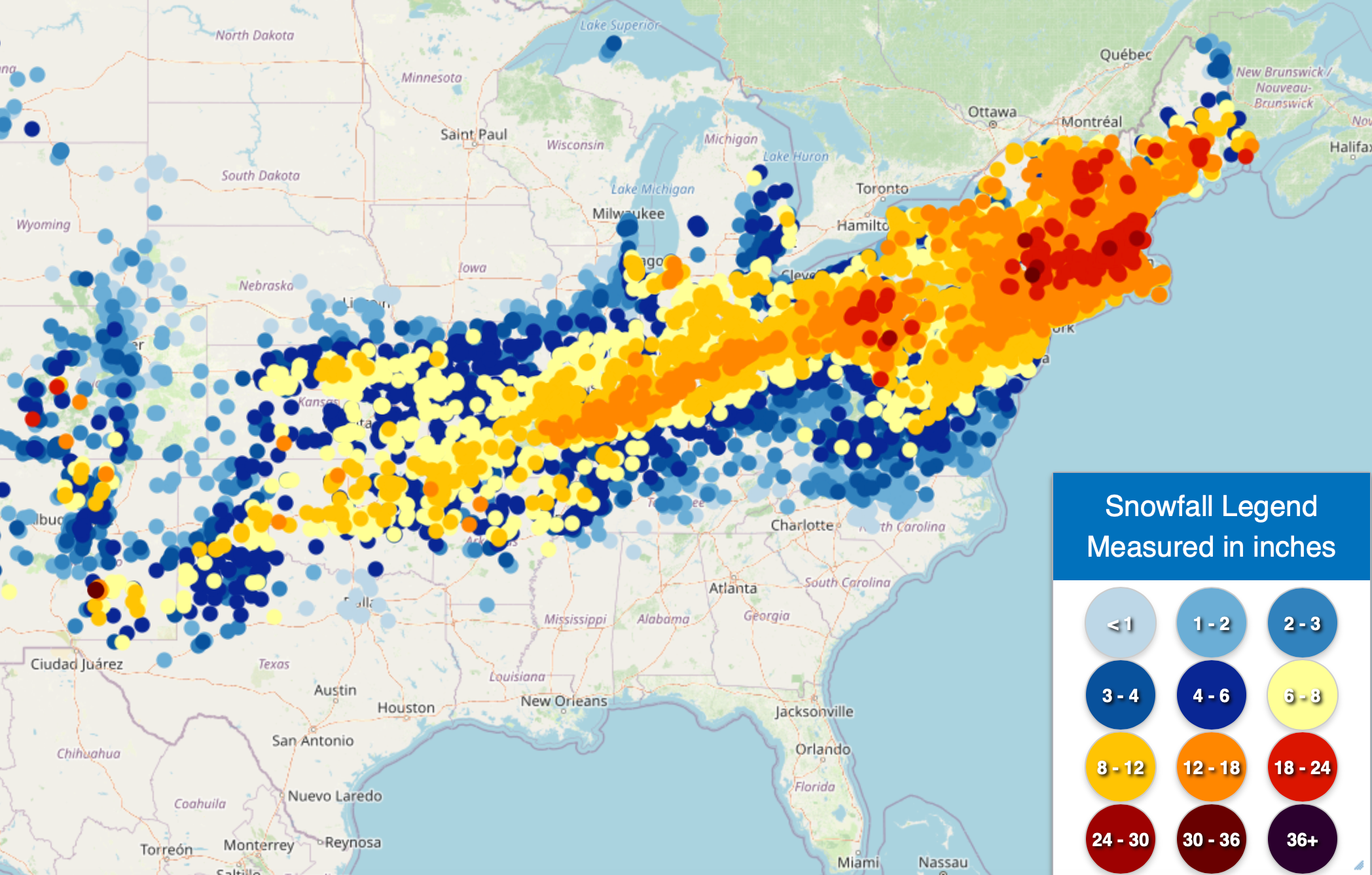 Winter storm Fern recap: How much snow, ice in South, Midwest, Northeast