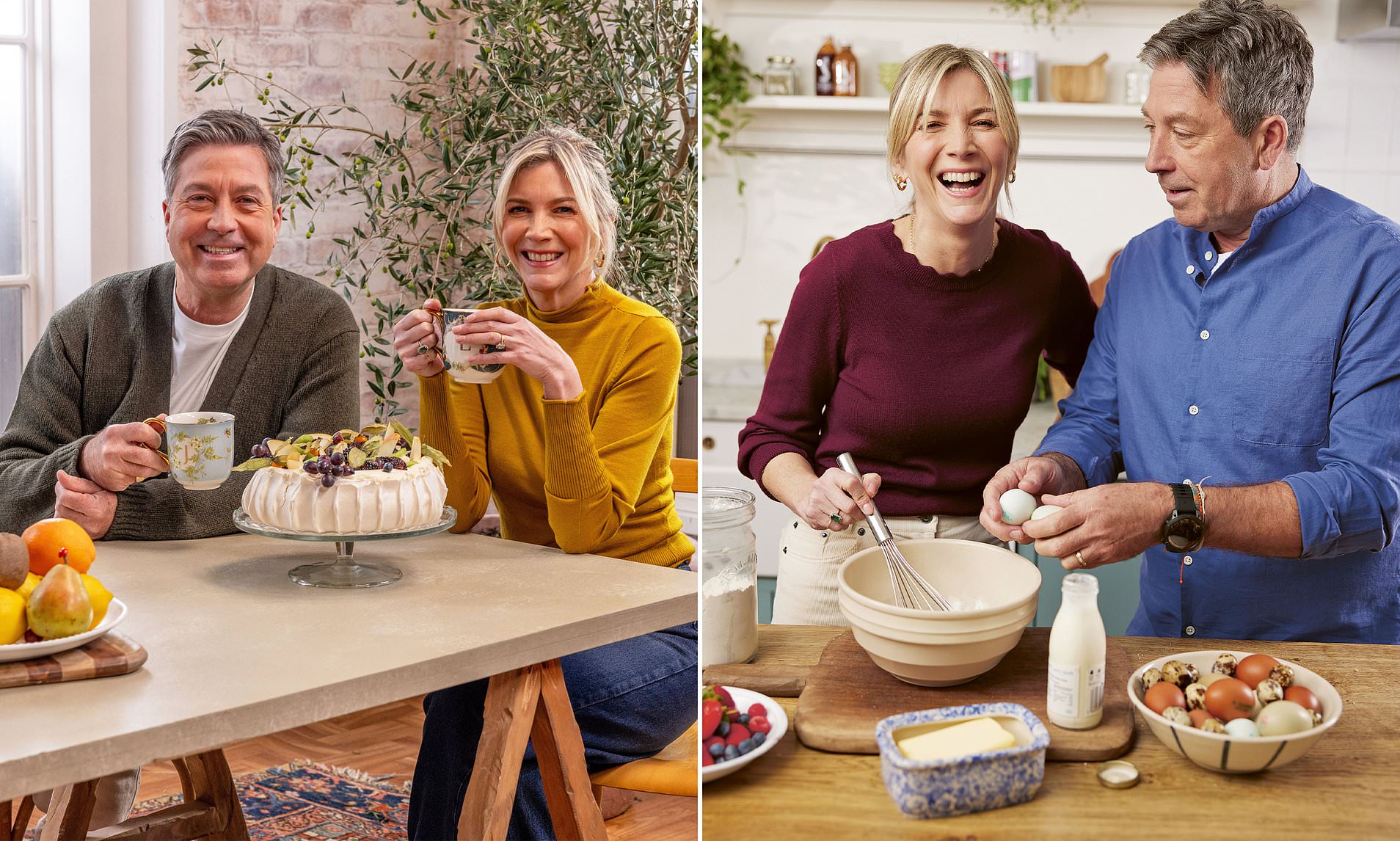 John Torode and Lisa Faulkner reveal what they eat in a day
