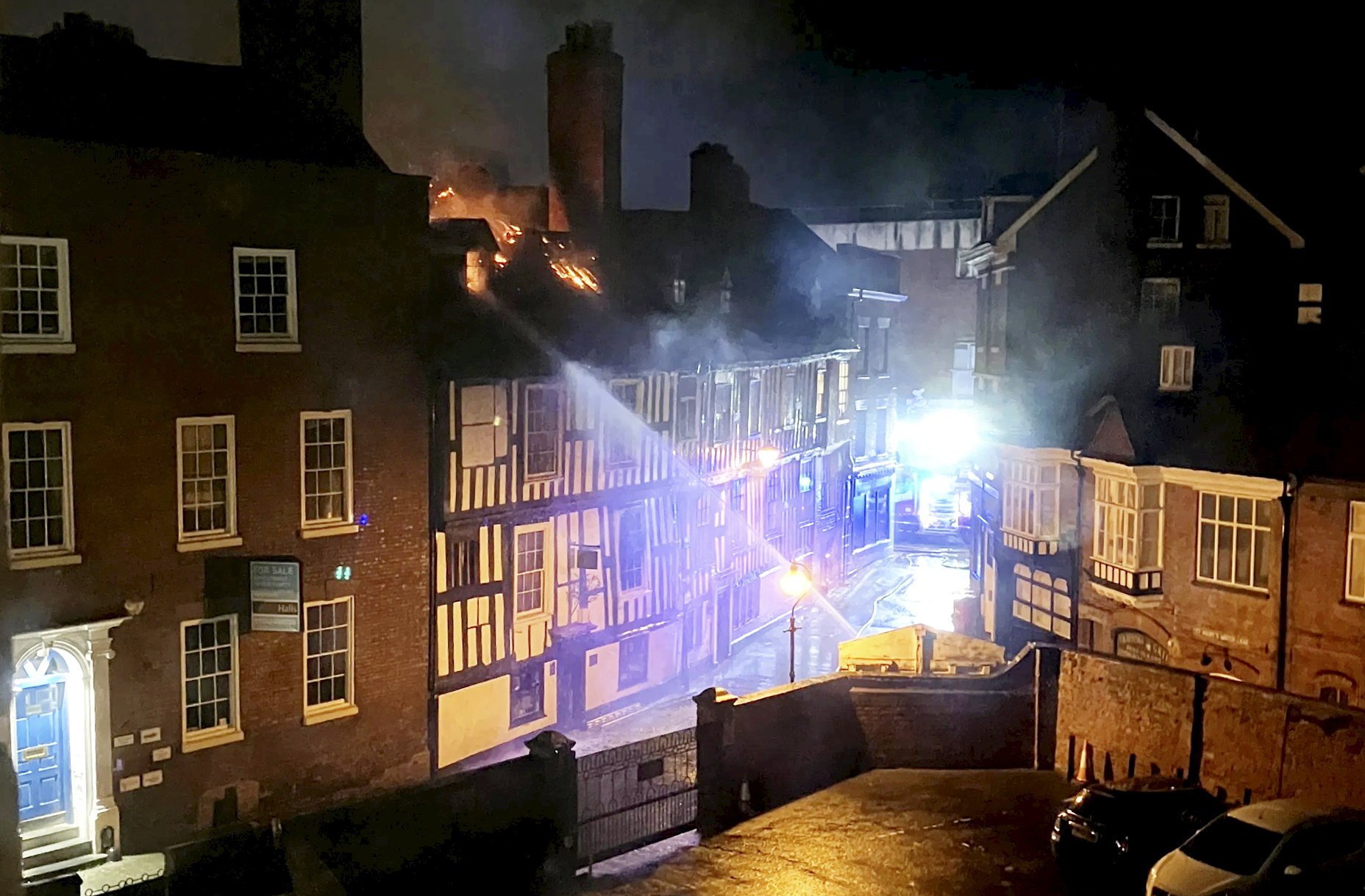 Pensioner dies in Shrewsbury flat fire