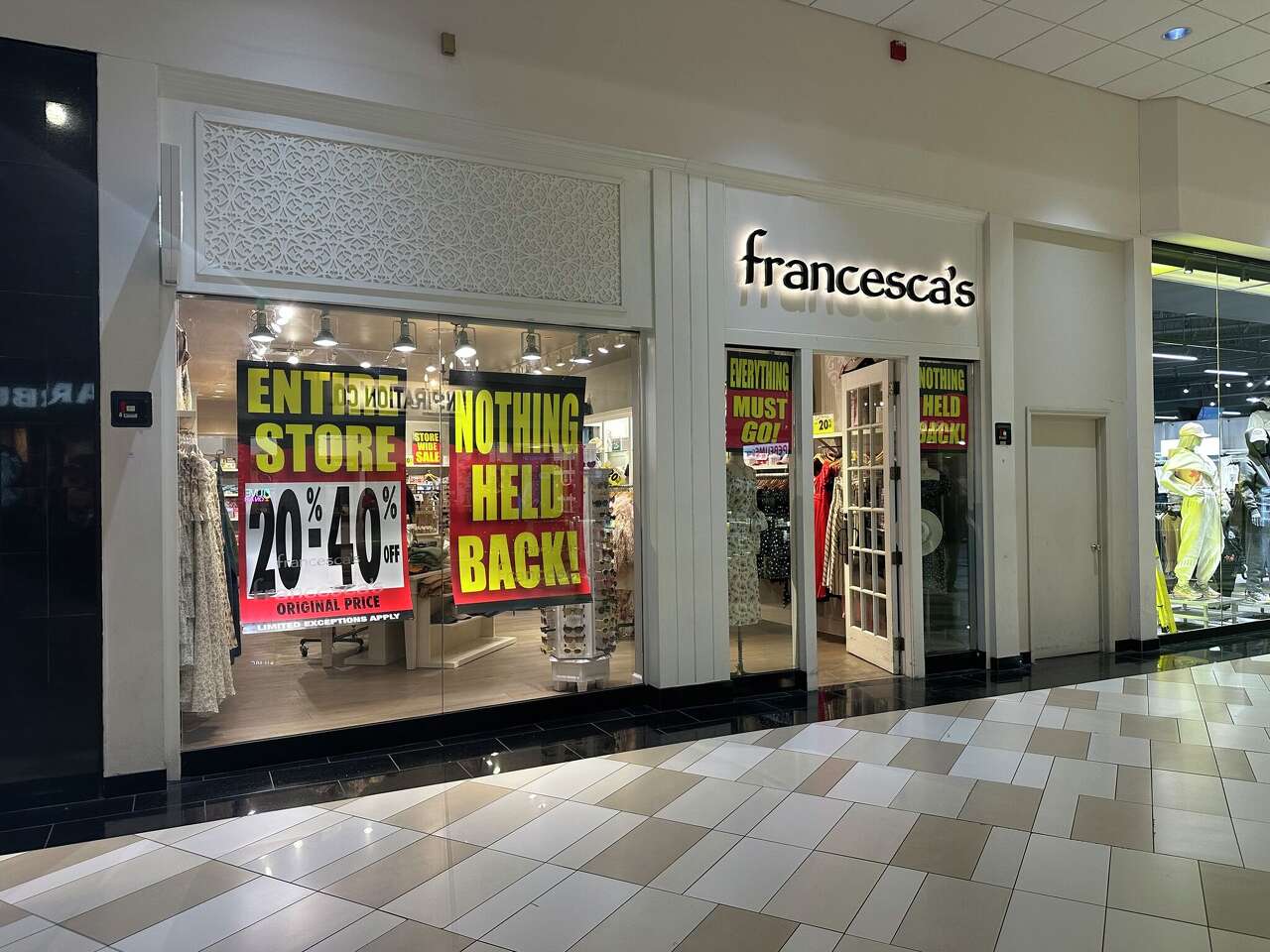 Francesca's closing stores nationwide, including at Crossgates