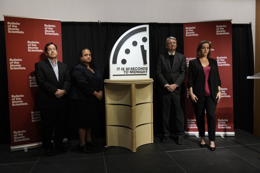 Doomsday Clock moves closer to midnight over threats from nuclear ...