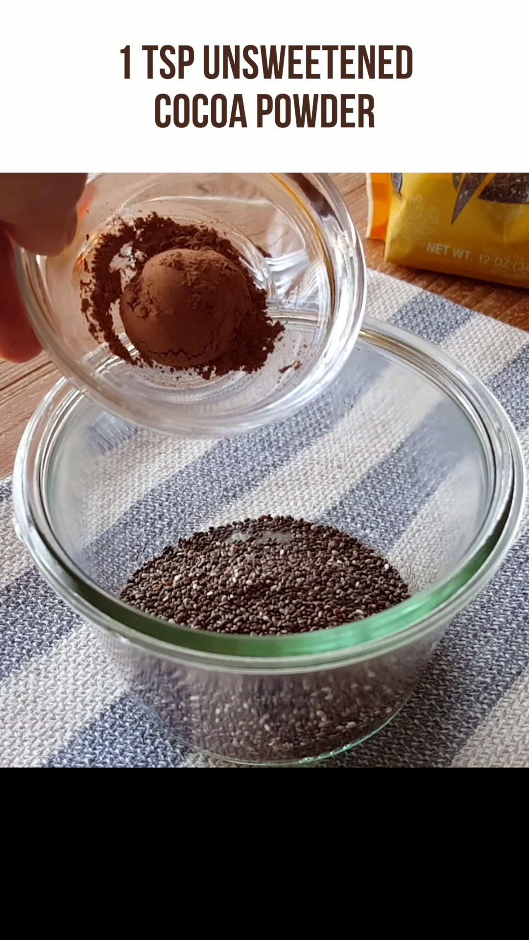 Cafe mocha Greek yogurt & chia breakfast pudding