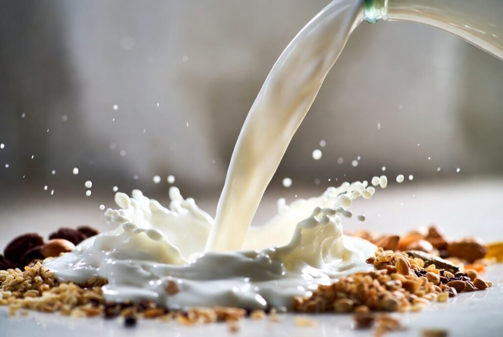 A simple method for making whipped cream without heavy cream