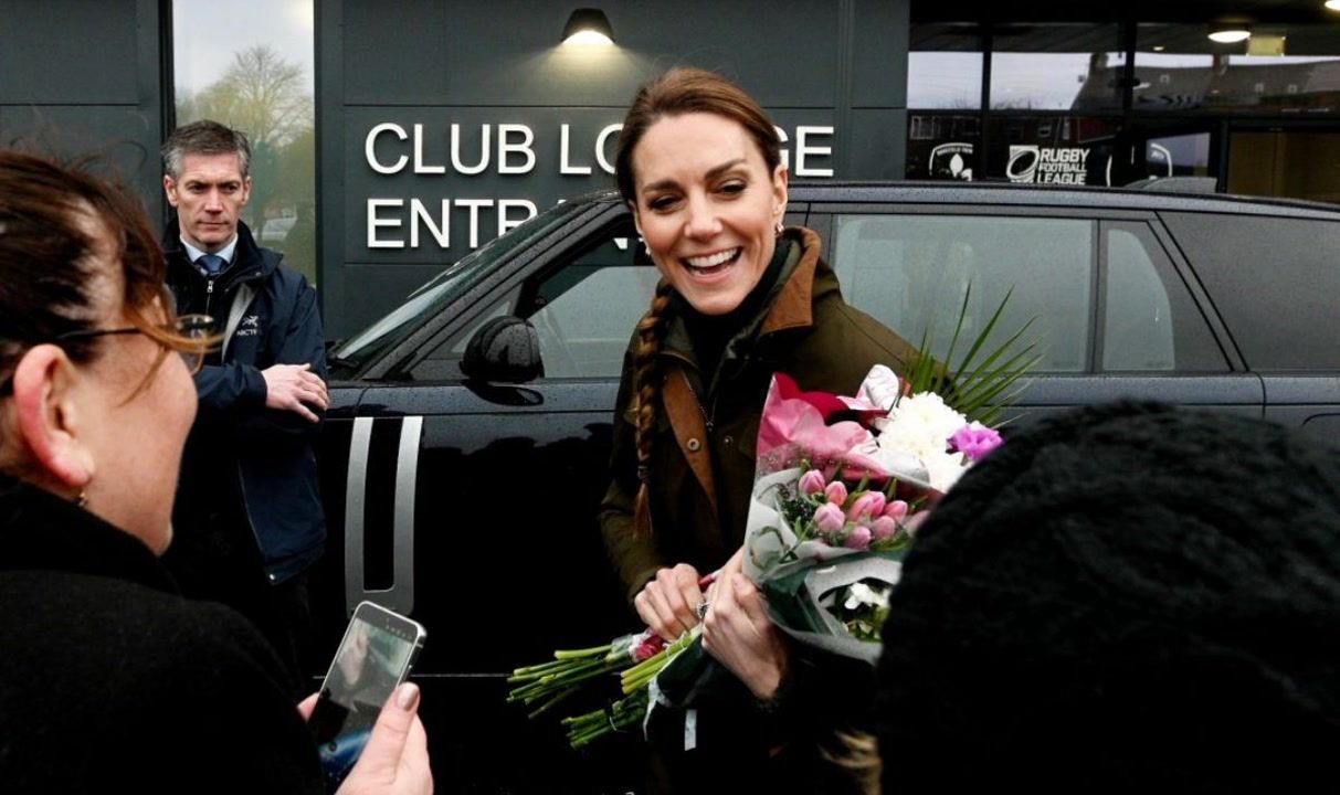 Princess Kate debuts neat plait in England